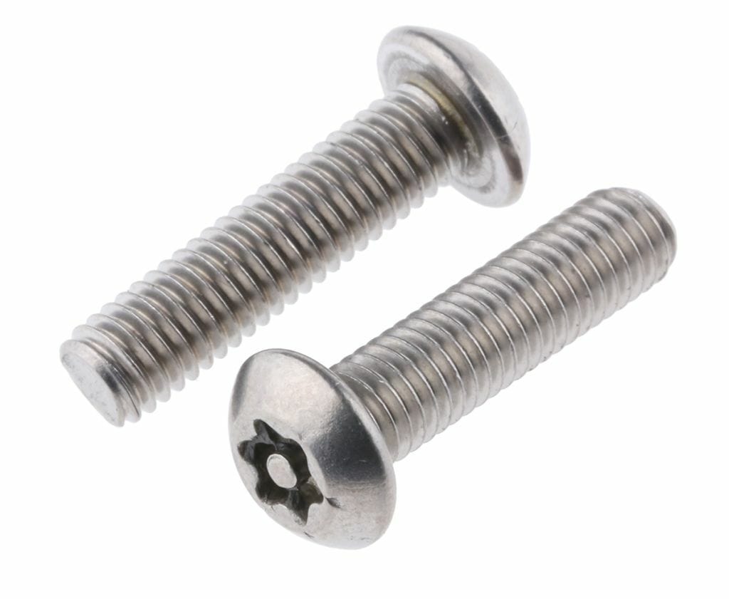 M6 A2 Button Head Security 6 Lobe Pin Torx Anti Vandal Machine Screws
