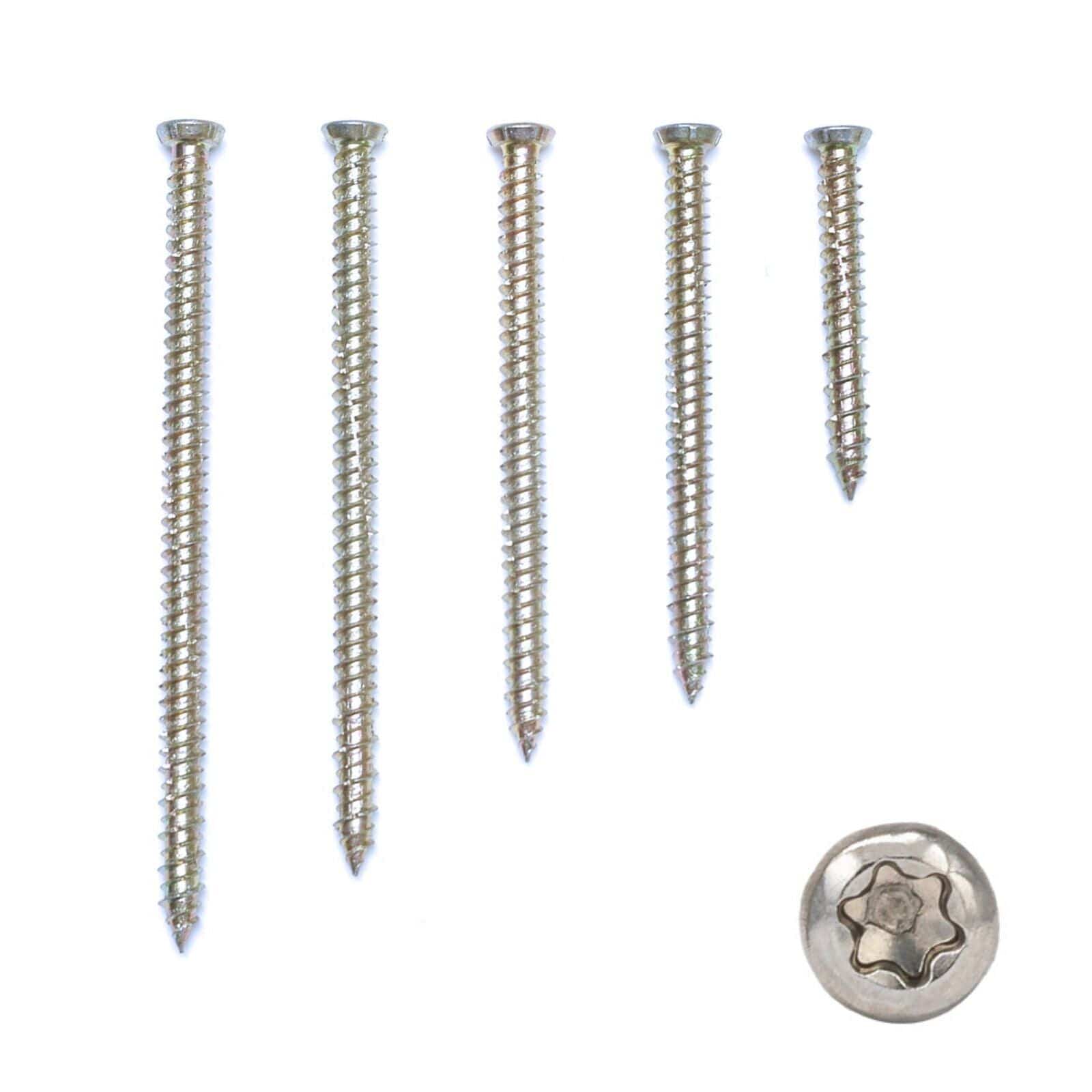 7.5Ø Concrete Screw A4 Stainless Steel Countersunk Torx Frame Door Fix