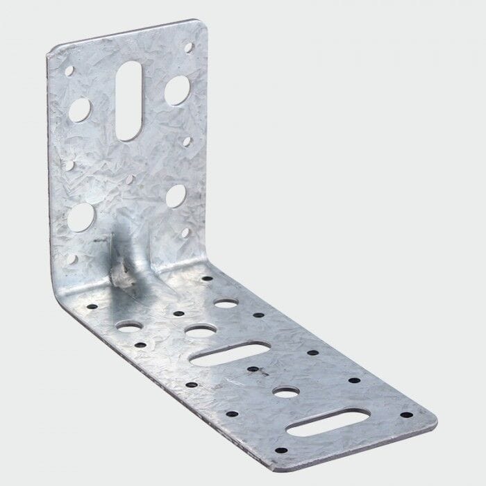150 X 90Mm Reinforced Galvanised Angle Bracket Heavy Duty Decking Jois