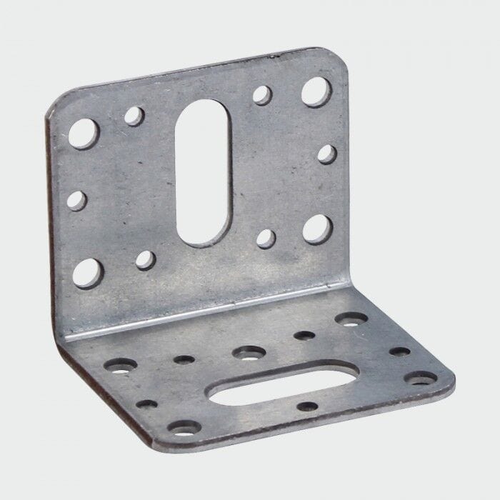 50Mm X 50Mm Reinforced Galvanised Angle Bracket Heavy Duty Decking Joi