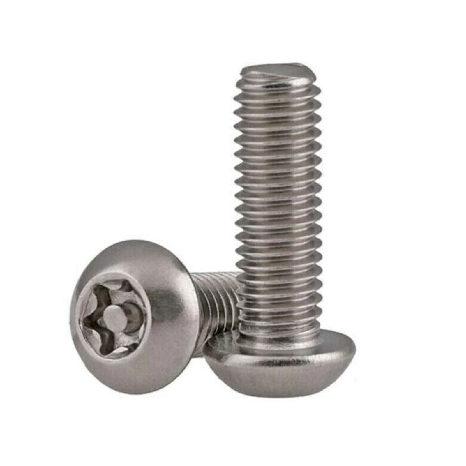 M6 A2 Button Head Security 6 Lobe Pin Torx Anti Vandal Machine Screws