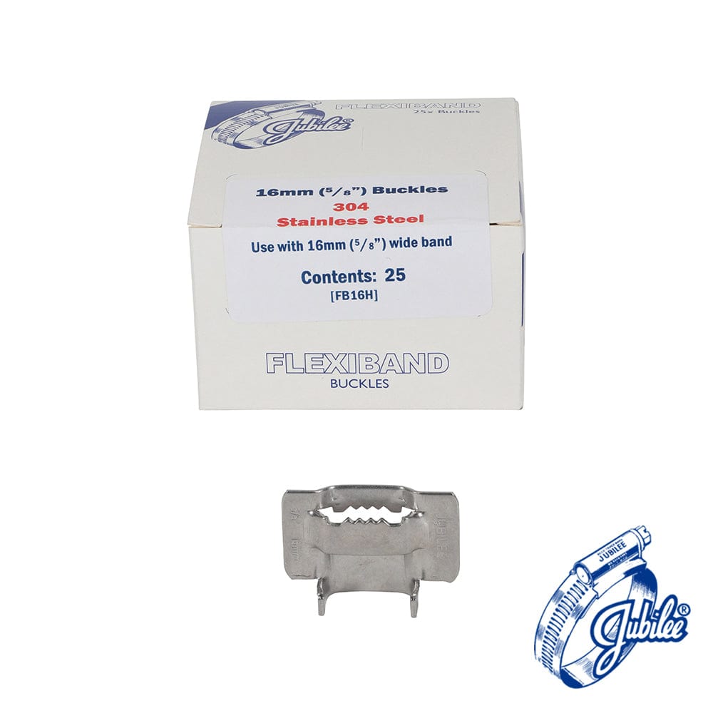 Jubilee Flexiband Buckles 16Mm - Pack Qty - 25 Pcs