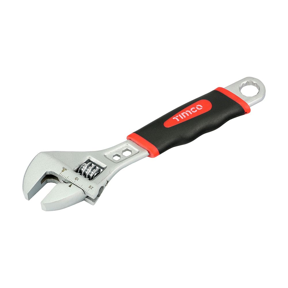 Timco Adjustable Wrench With Soft Grip Handle, Grips 0 - 24Mm - Pack Q