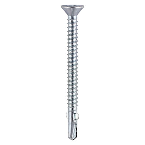 Timco Self-Drilling Wing-Tip Steel To Timber Light Section Silver Scre