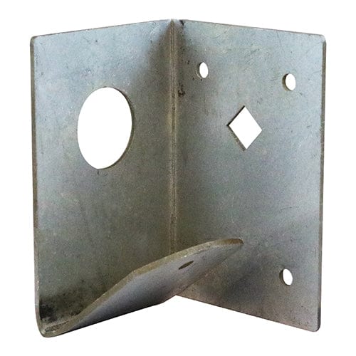 Timco Arris Rail Support Brackets Galvanised - 90 X 60 X 60 - Pack Qty