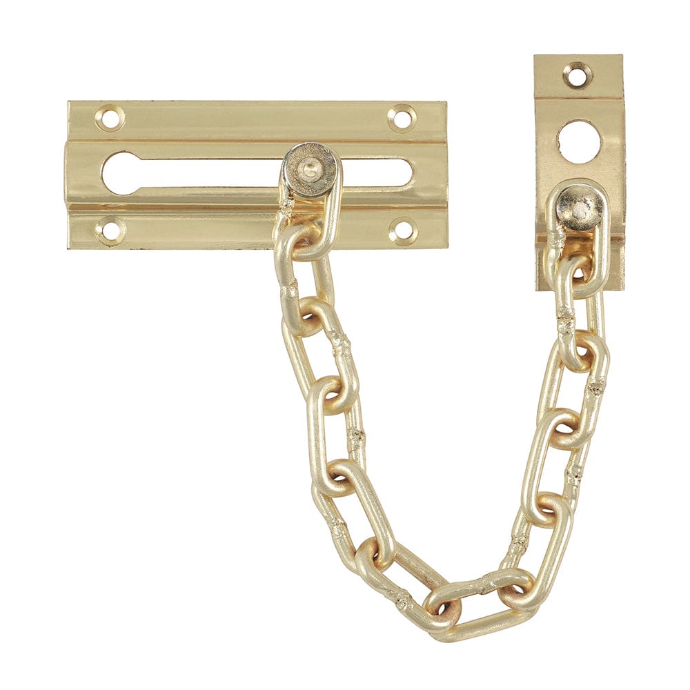 Timco Door Chain Electro Brass - 85Mm - Pack Qty - 1 Ea